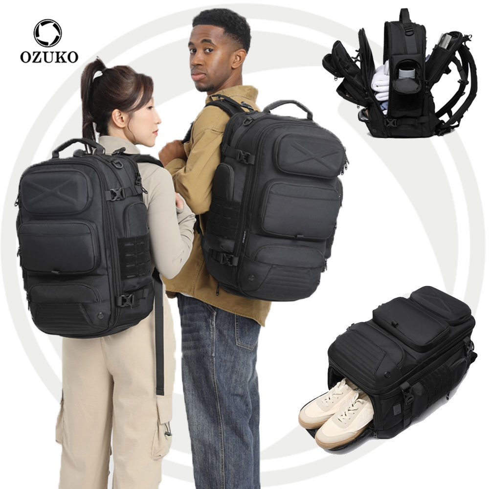 Ozuko 9842 Waterproof Outdoor Tactical Backpack Durable Business Laptop ...