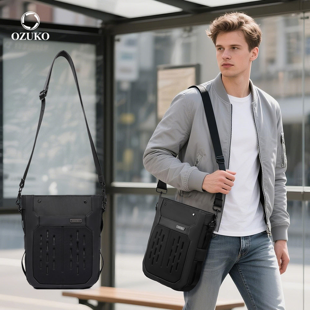 OZUKO 9783 Men's Urban Fashion Crossbody Bag Slim Sling Detachable ...